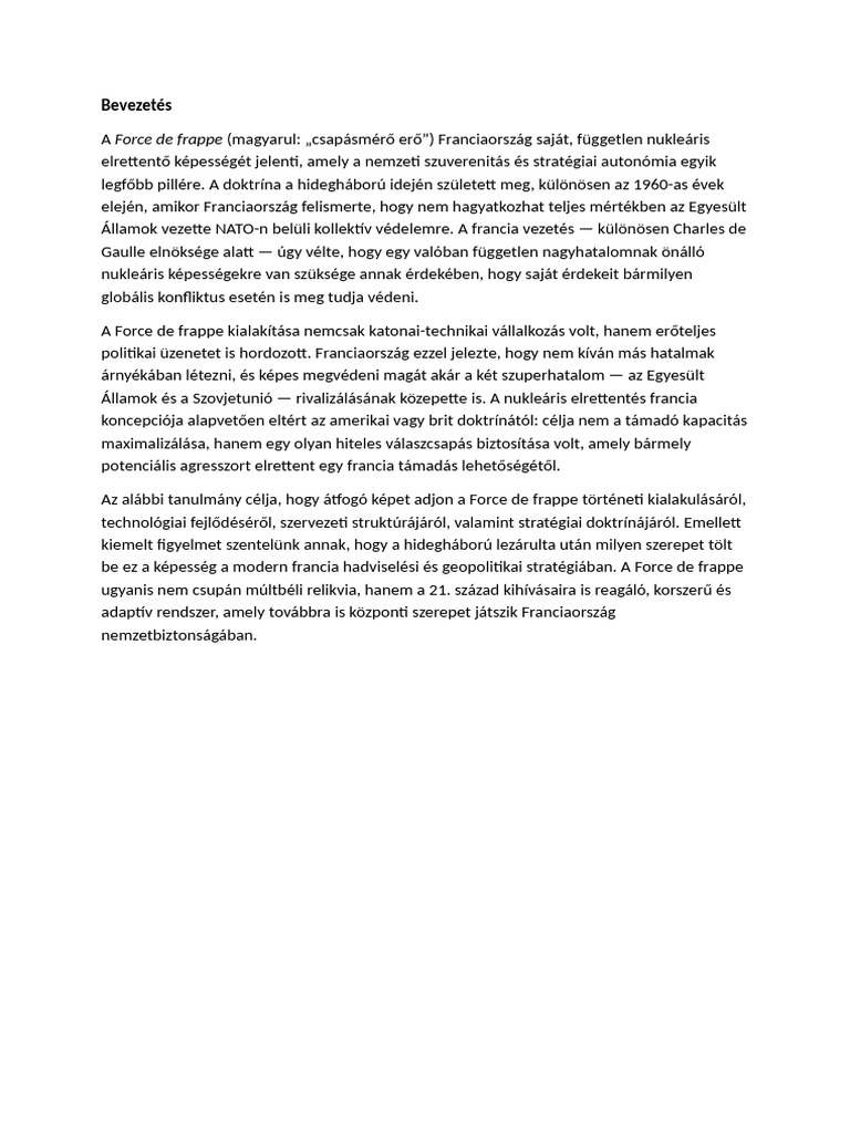 Force de Frappe | PDF