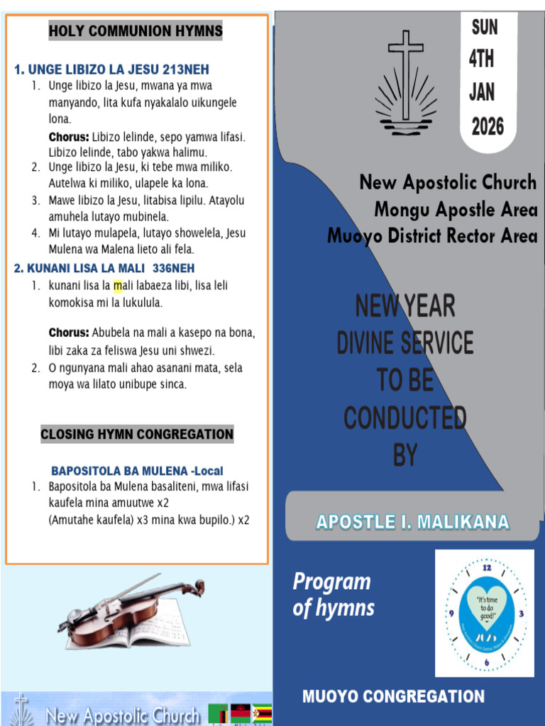 New Year 2026 Muoyo Program - 122808 | PDF | Worship | Christian ...