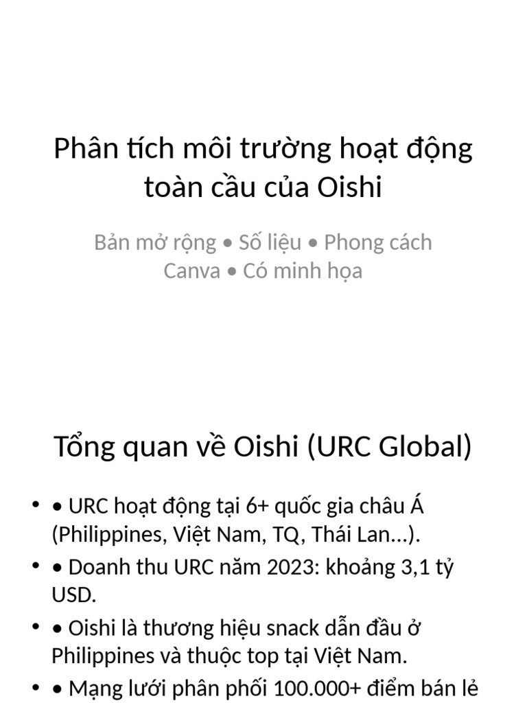 Oishi Global Detailed CanvaStyle | PDF