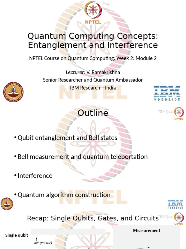NPTEL QC Basics Week2 Module2 Theory | PDF | Quantum Mechanics ...