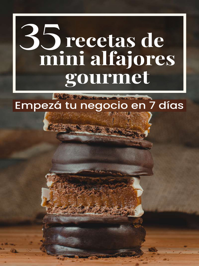 Recetario de Alfajores Gourmet | PDF | Postres | Chocolate