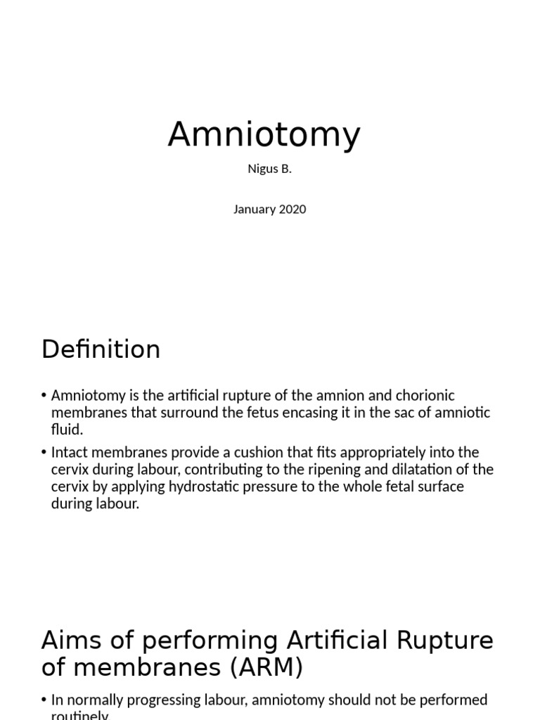 Amniotomy 060521164532 | PDF | Childbirth | Maternal Health