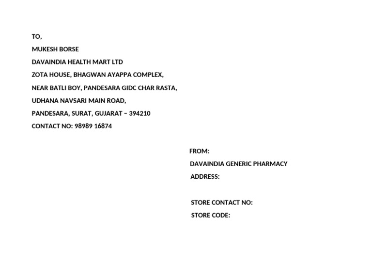 Courier Format For Store | PDF