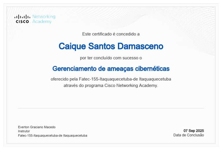 Cyber Threat Management Certificate Caiquesantosdamasceno Gmail Com ...