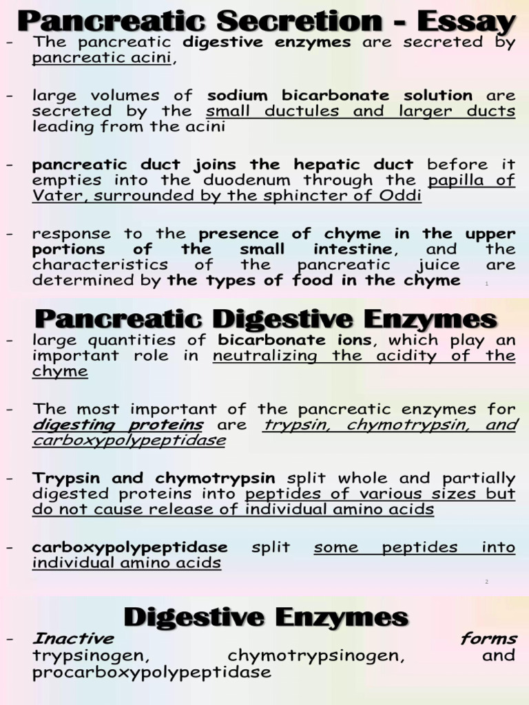 Gastrointestinal Secretions 2 | PDF