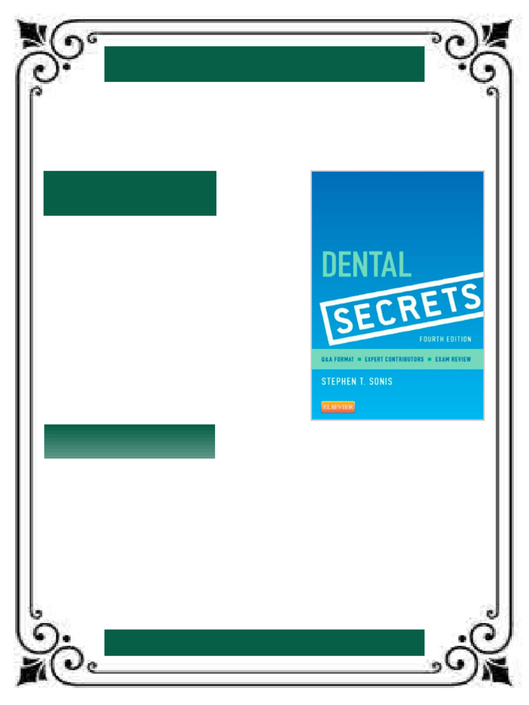 Dental Secrets Pageburst KNO Retail Access Code 4th Edition by Stephen ...