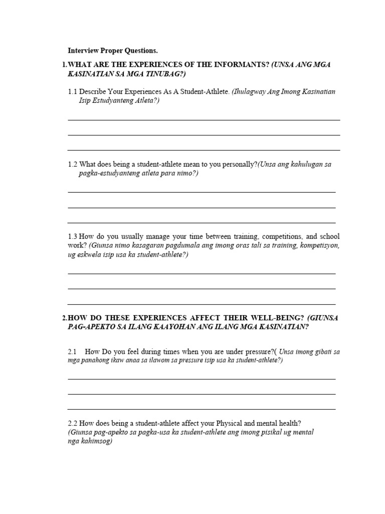 Interview Guide | PDF