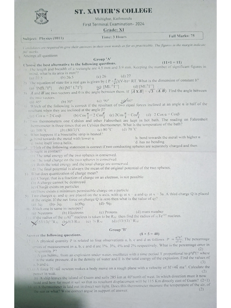 Physics Questions | PDF