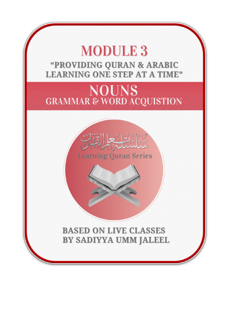 Module 3 Nouns Grammar and Word Acquistion | PDF | Grammatical Gender ...
