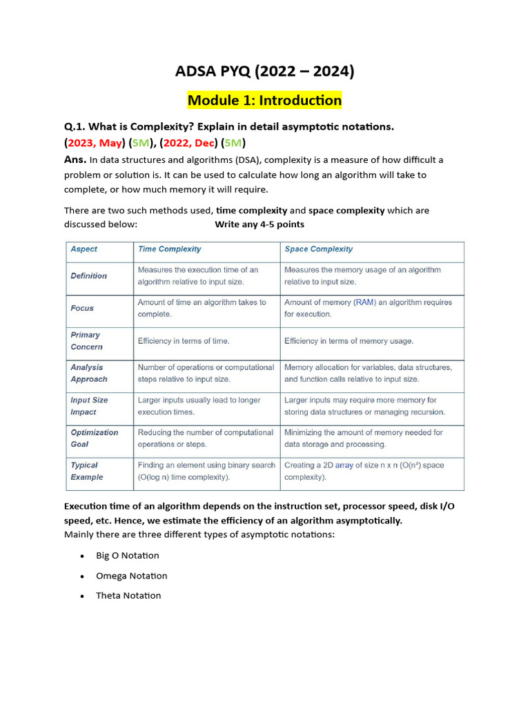 ADSA QB | PDF | Matrix (Mathematics) | Dynamic Programming