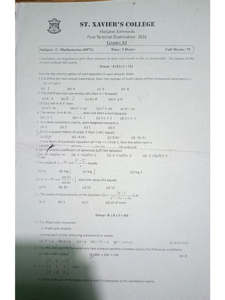 Math Questions | PDF