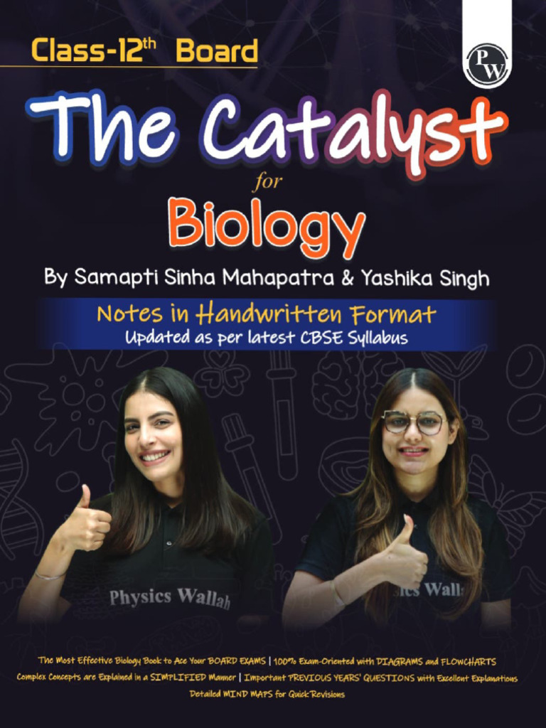 PW Biology Catalyst - Mathematics Class 12 @raj - Edunet | PDF