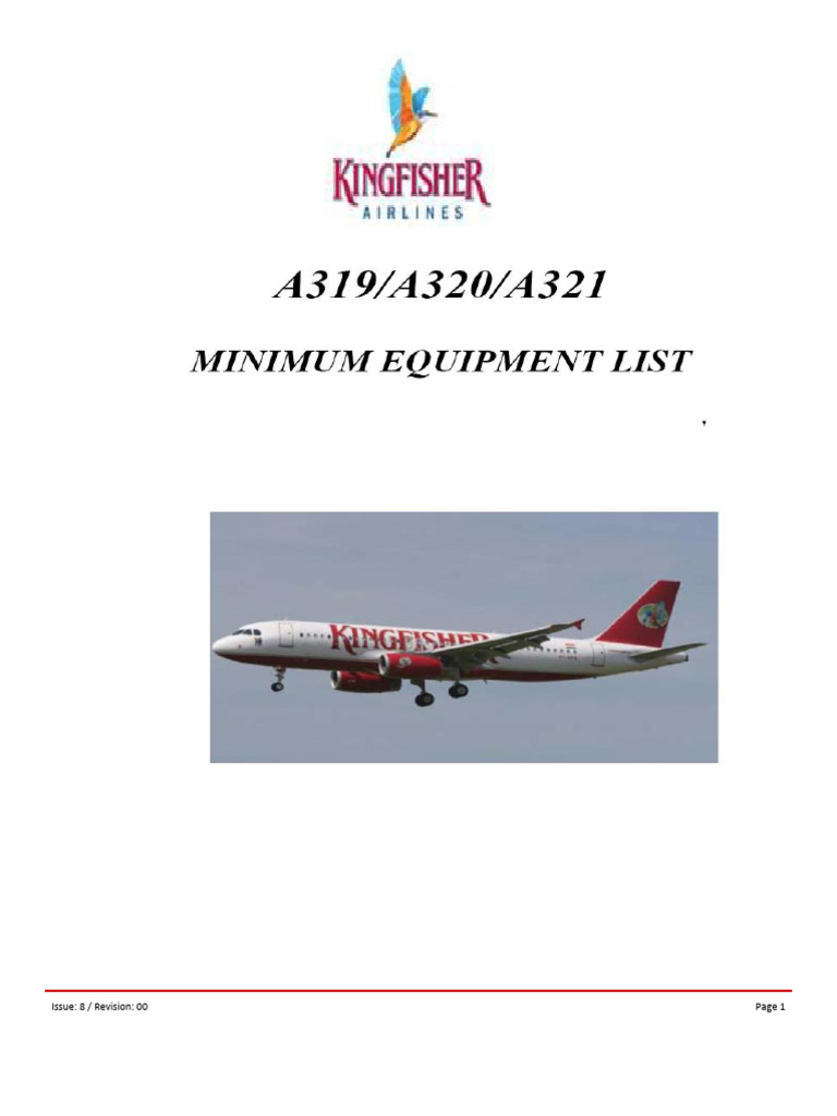 A319/A320/A321 Minimum Equipment List | PDF | Airbus | Aircraft