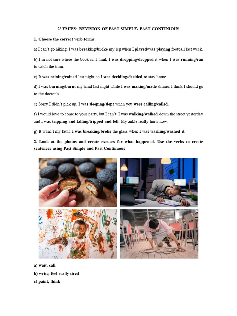 Past Simple and Past Continuous | PDF