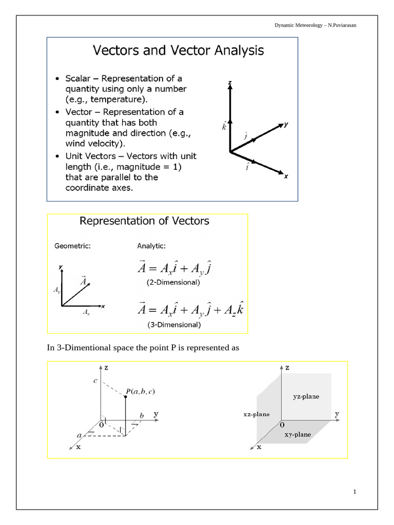 LN 3 1 Dynamic Meteorology -2 | PDF | Velocity | Acceleration