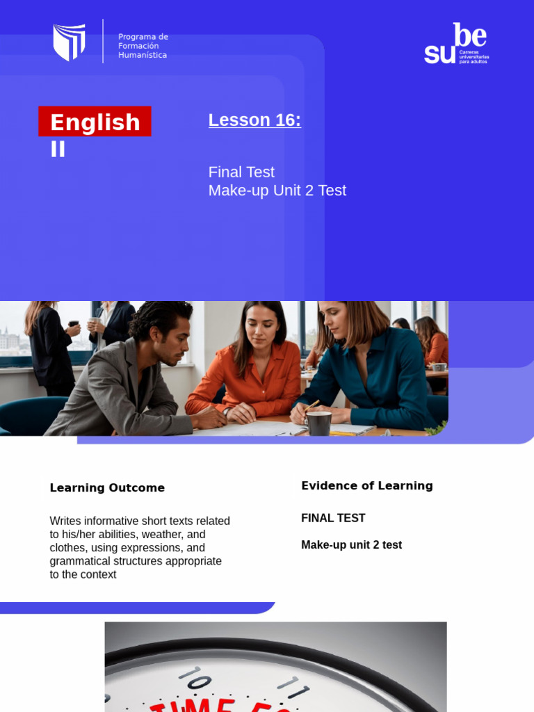 Session 16- English II-sube Semipresencial | PDF