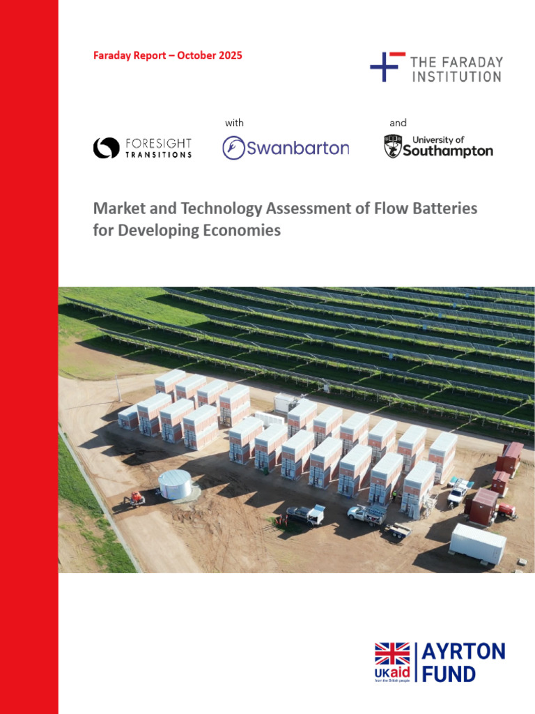 FI Flow Battery Report FINAL 16Oct2025 | PDF | Physical Sciences ...