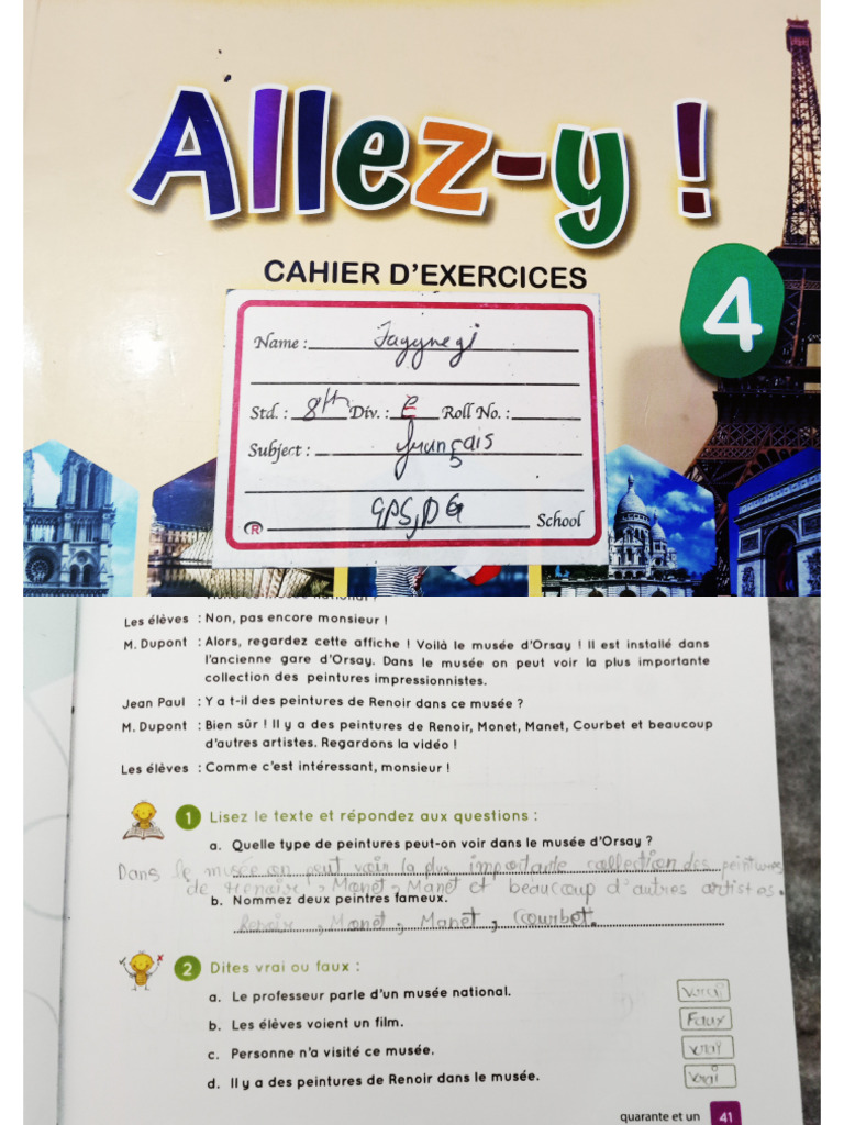 French Work Book Unité - 6 | PDF