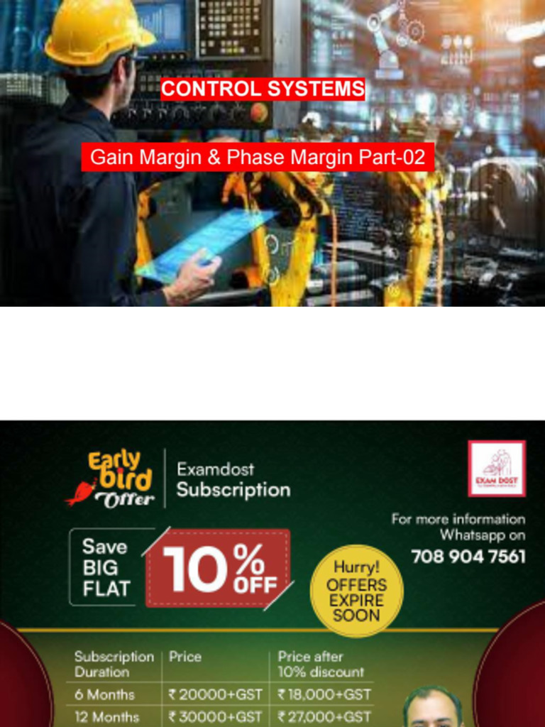 Lecture-13 Gain and Phase Margin Part-02 | PDF