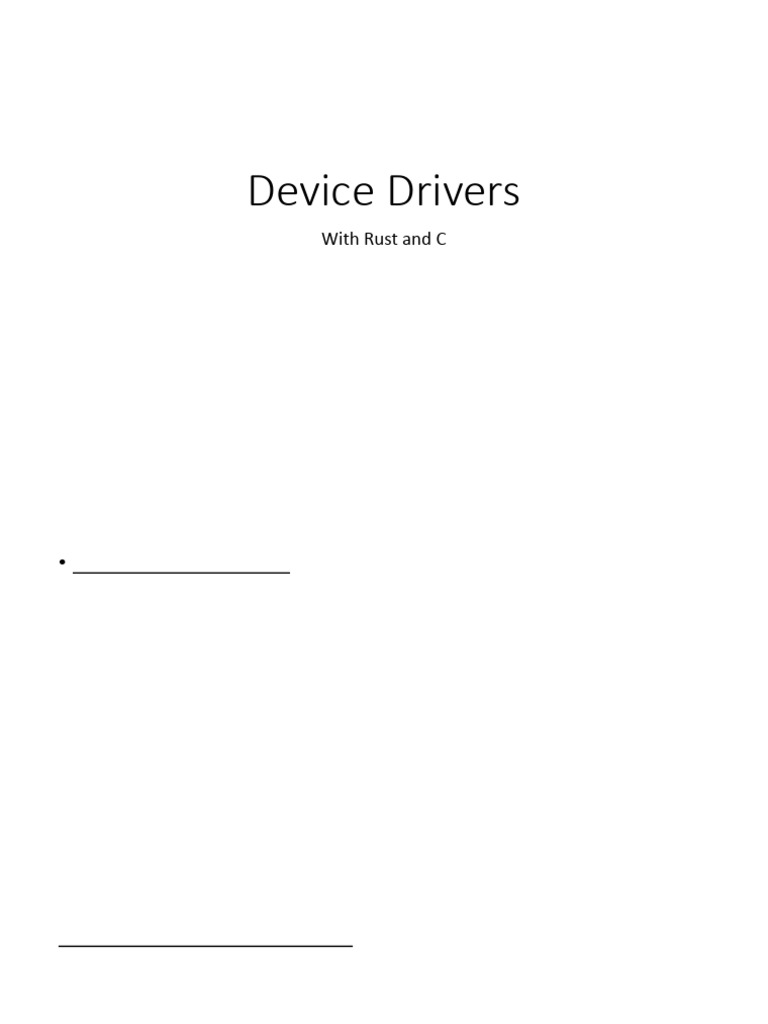 Device Drivers | PDF | Device Driver | Operating System
