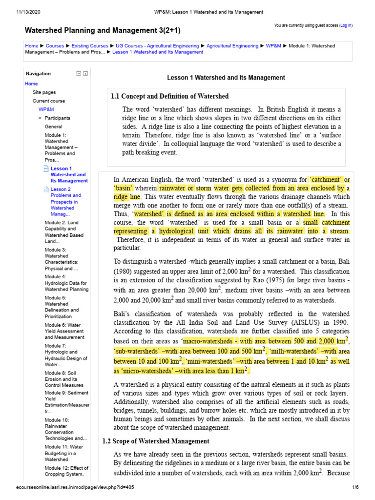 Understanding Watershed Management Basics | PDF | Drainage Basin | Rain