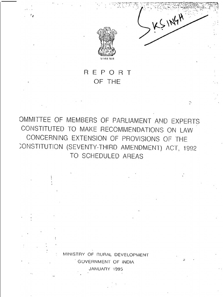 Report_of_the_Dileep_Singh_Bhuria_Commit | PDF