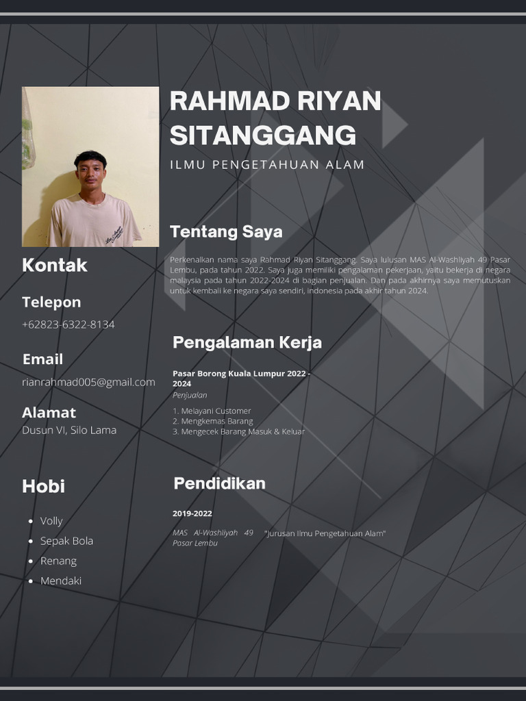Abu-Abu Modern Resume Kerja Resume_20250301_115949_0000 | PDF