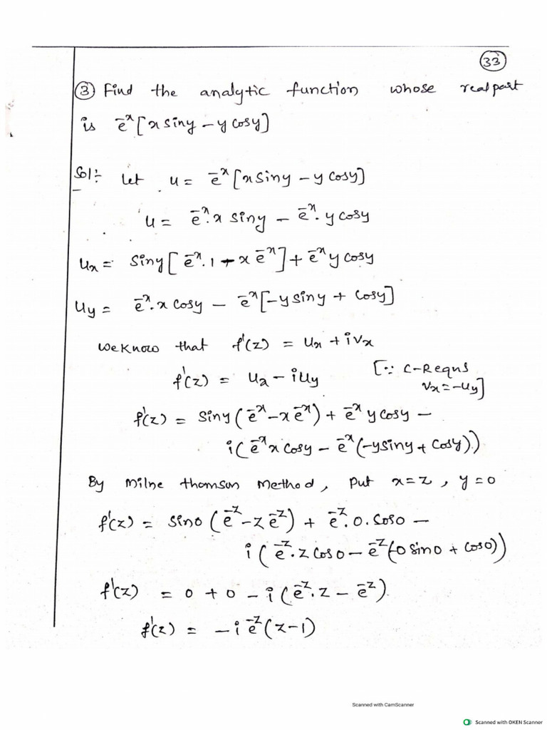 Complex Variables Differentiation | PDF
