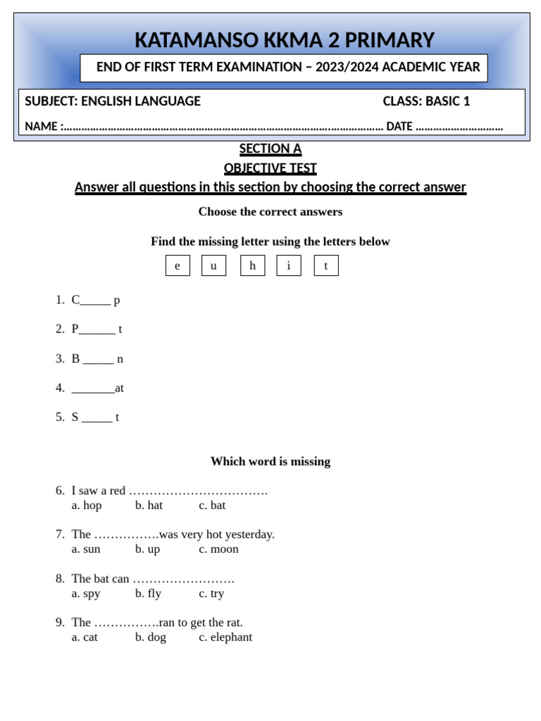 Katamanso Kkma 2 Primary b1 English Language | PDF