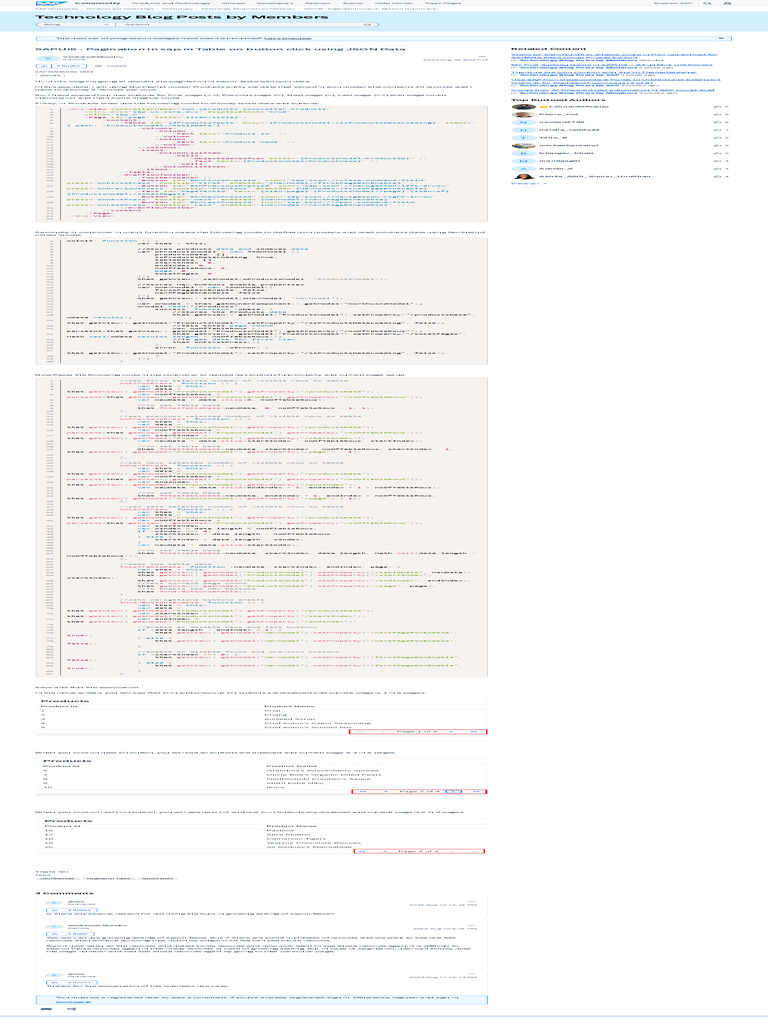SAPUI5 Pagination in sap.m Table Guide | PDF | Software Engineering ...