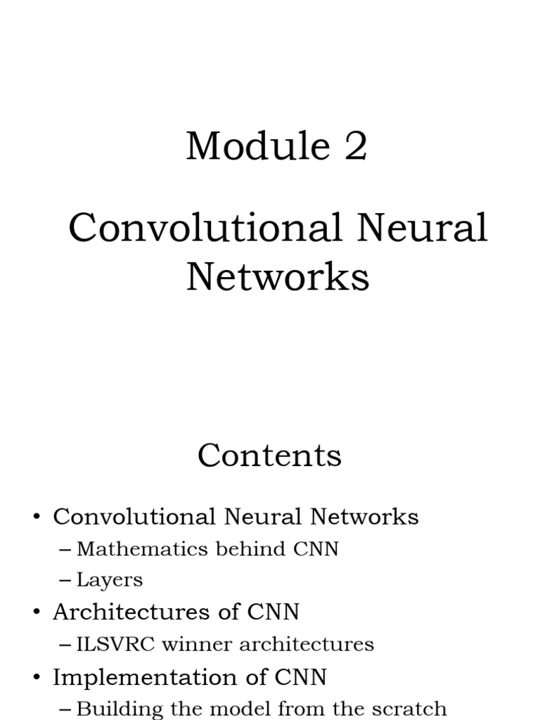 Convolutional Neural Networks | PDF | Deep Learning | Computational ...