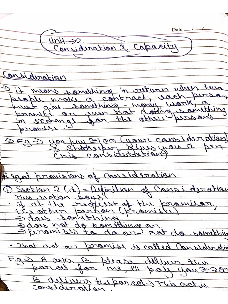 Contract Unit 2 | PDF