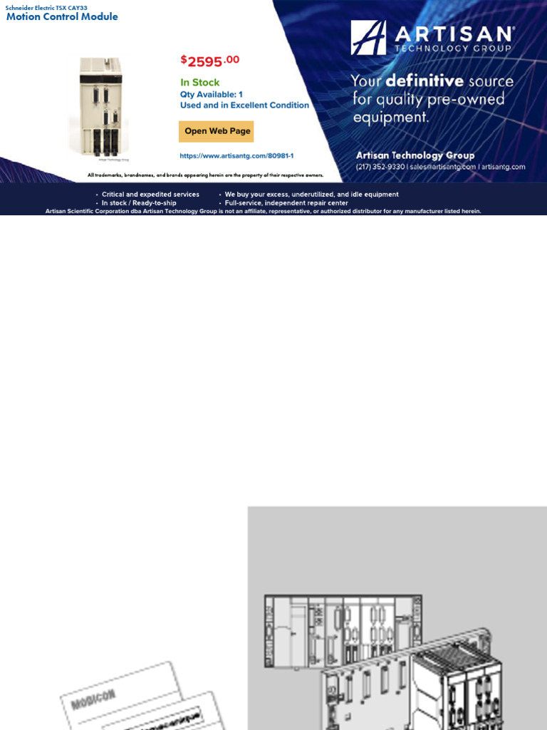 Info Schneider Electric TSX CAY Series Manual 2017112133441 | PDF ...