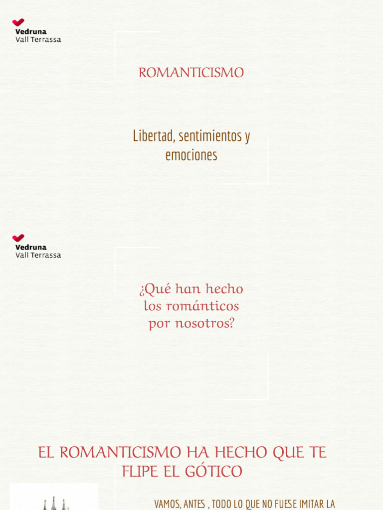 ROMANTICISMO 2023_24 | PDF | Romanticismo | Las artes