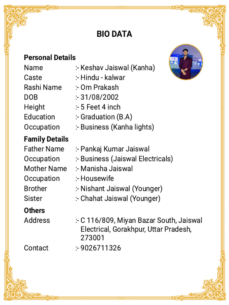Biodata_4 | PDF