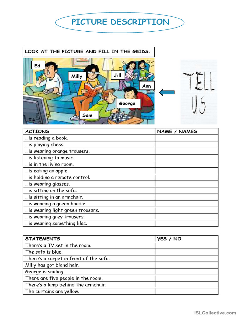 Easy Reading - Picture Description | PDF
