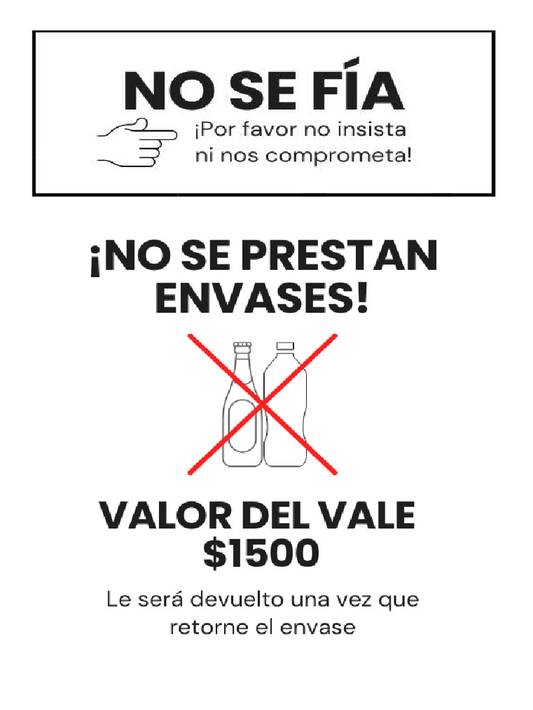 No Se Fia y Vales | PDF