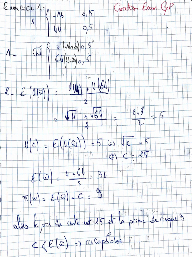 Correction Exam Gp | PDF