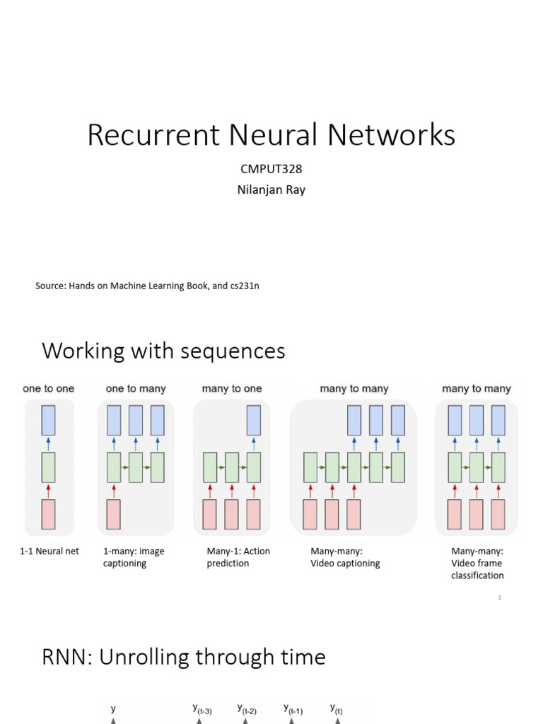 Understanding Recurrent Neural Networks | PDF | Algorithms ...