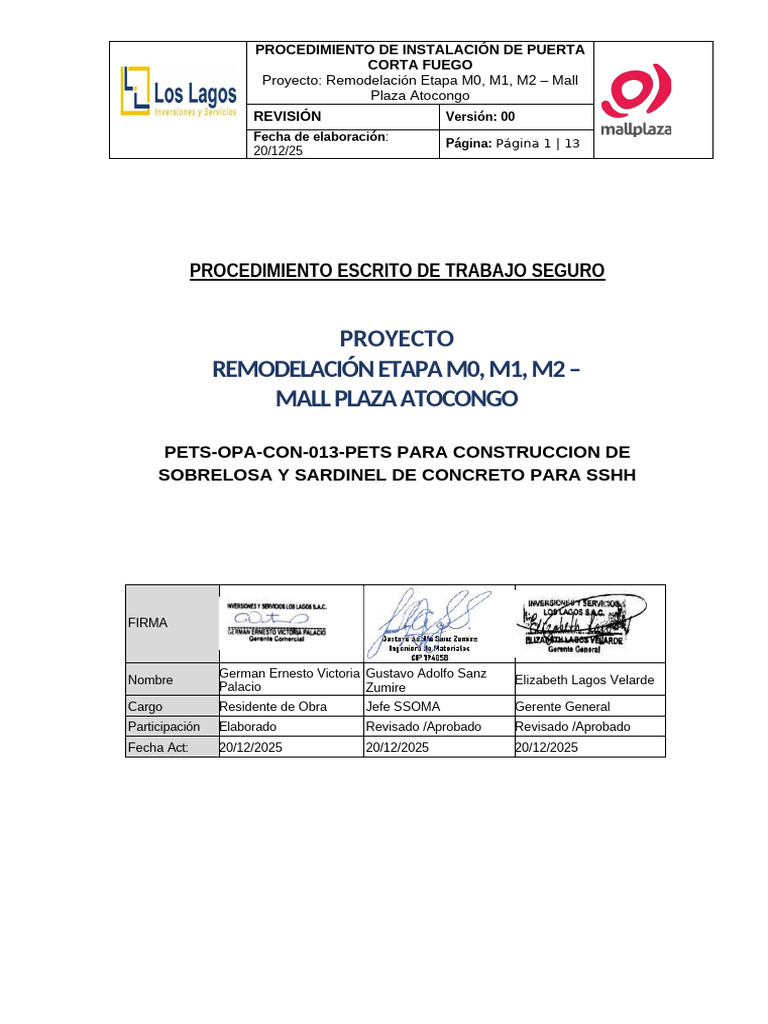 PROCEDIMIENTO DE Construccion de sobrelosa y sardinel para SSHH | PDF ...