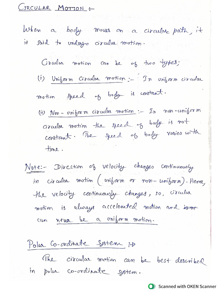 Circular Motion | PDF