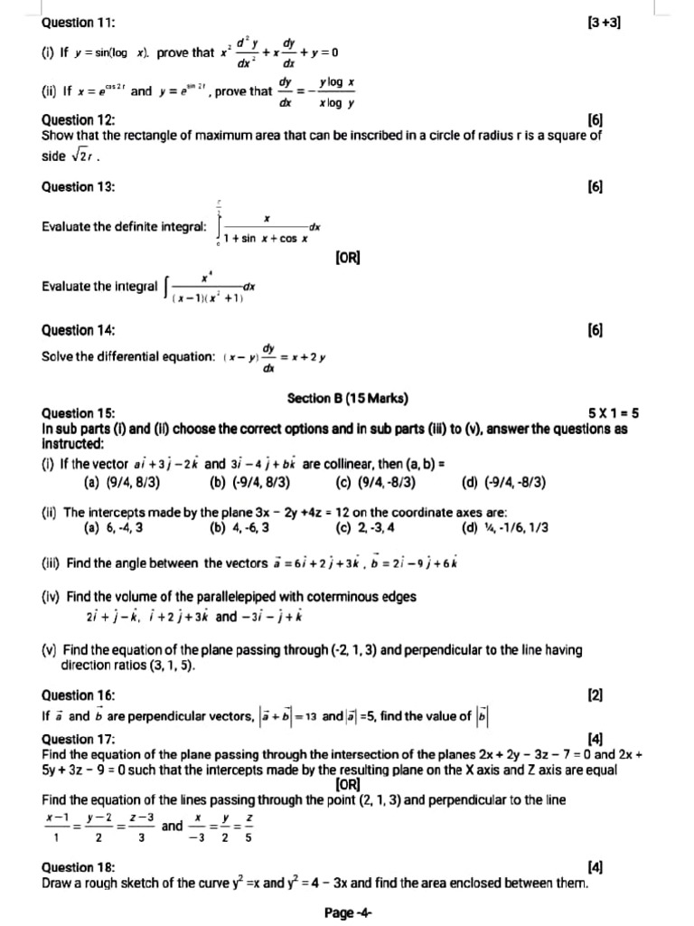 Maths Isc | PDF