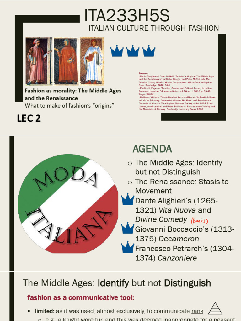 ITA233+-+LEC+2 | PDF | Divine Comedy | The Decameron