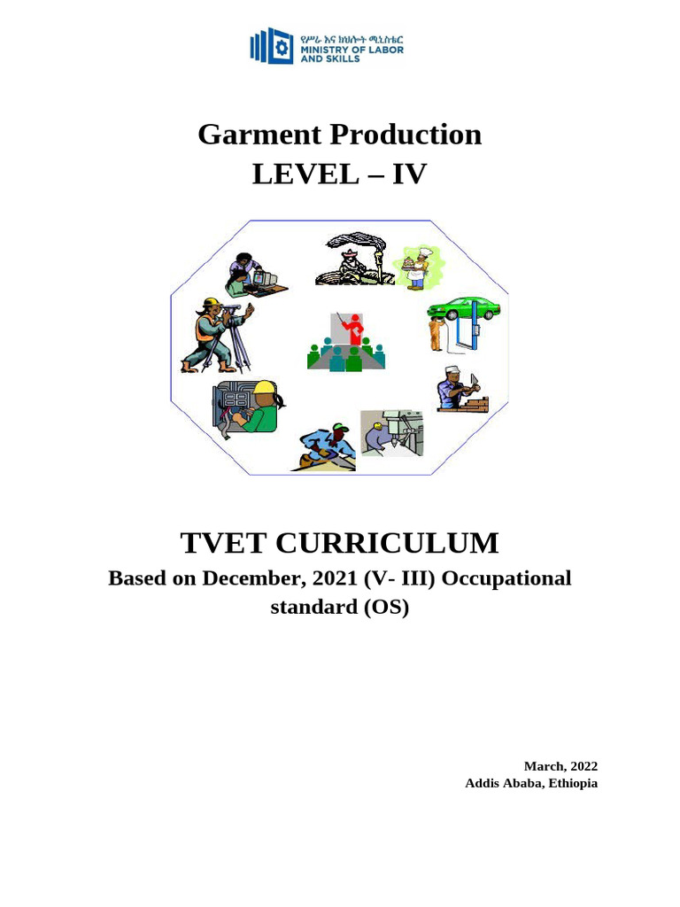 Garment Production Level IV Curriculum | PDF | Vocational Education ...