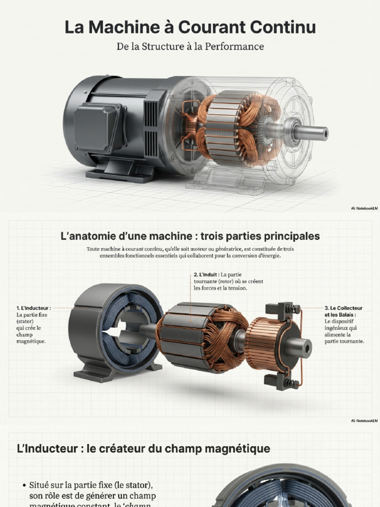 La Machine à Courant Continu Structure Et Performance | PDF