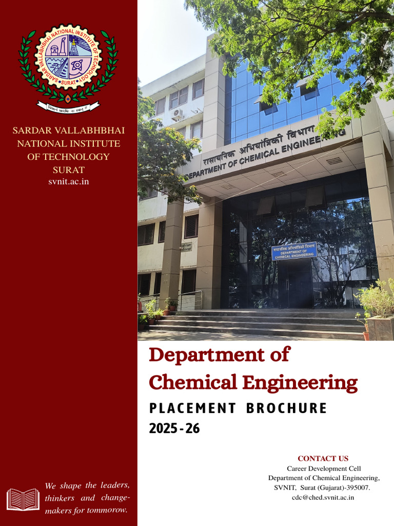DoChE Placement Brochure | PDF | Petroleum | Oil Refinery