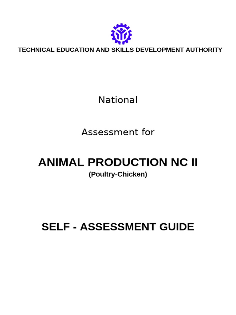 SAG - Animal Production (Poultry-Chicken) NC II | PDF | Chicken ...