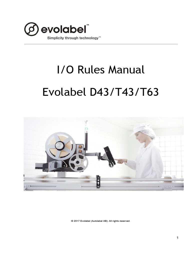 IO Rules Manual Evolabel Rev 1-0-5 | PDF | Input/Output | System Software