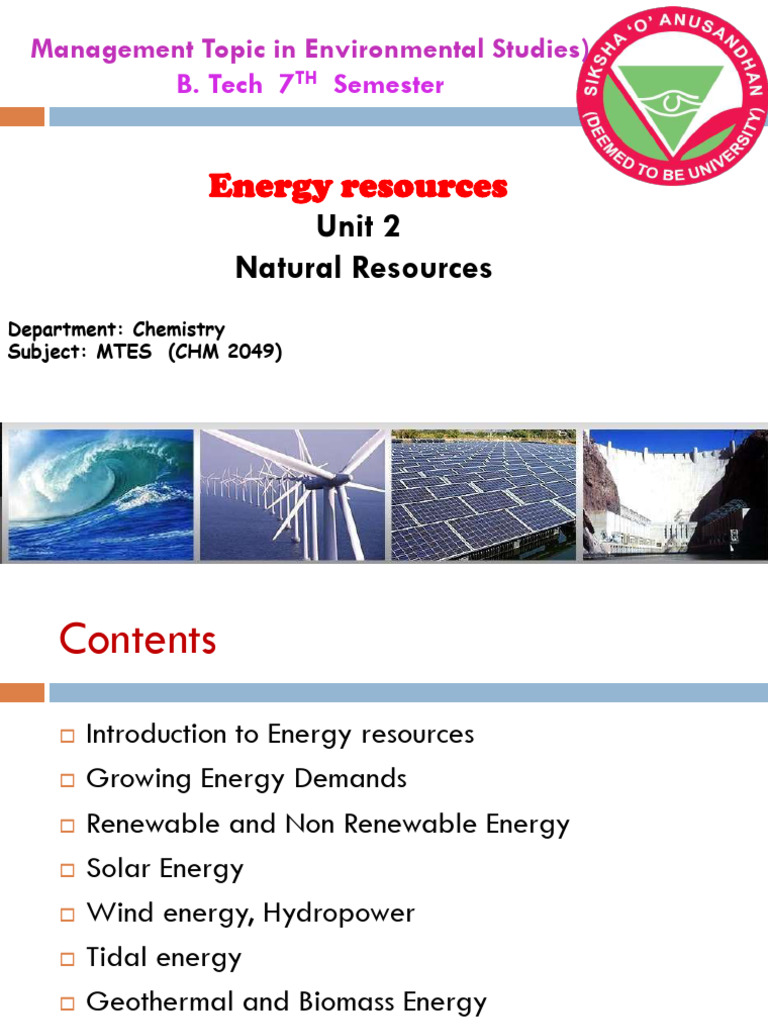 PPT 15 Energy Resources | PDF | Neutron | Nuclear Fission
