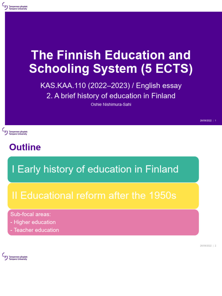 History of Finnish Education System | PDF | Finland